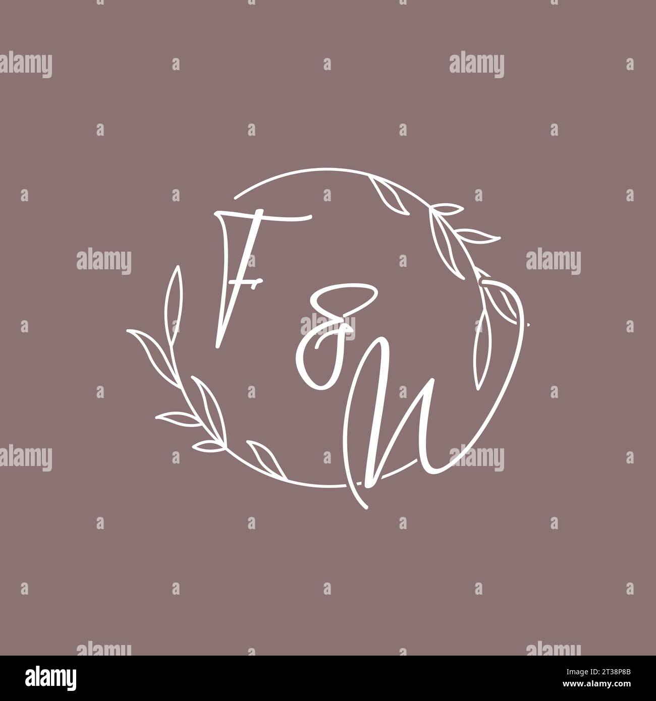 Fw initials logo Stock Vector Images - Alamy