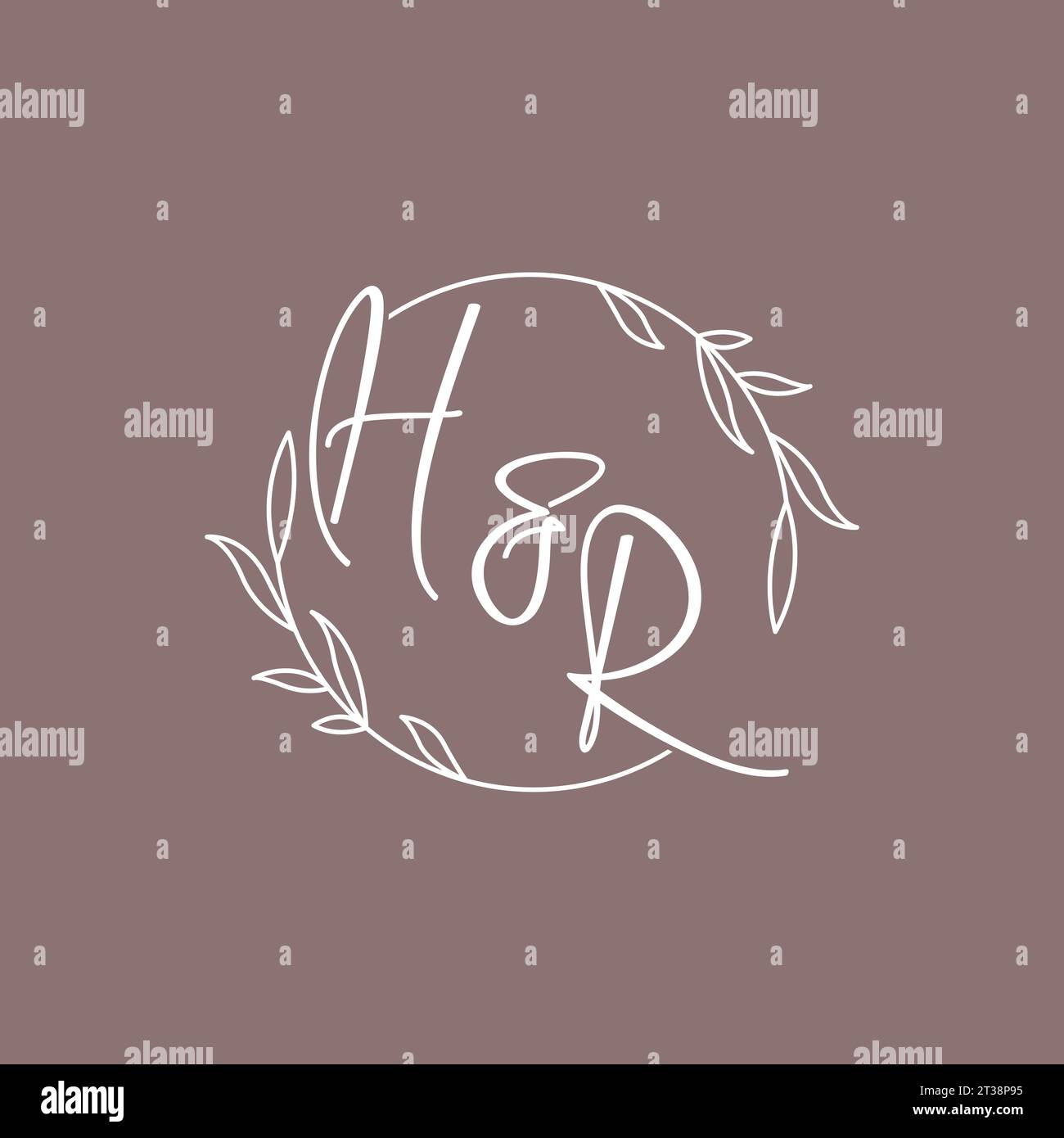 Hr initials logo hi-res stock photography and images - Alamy
