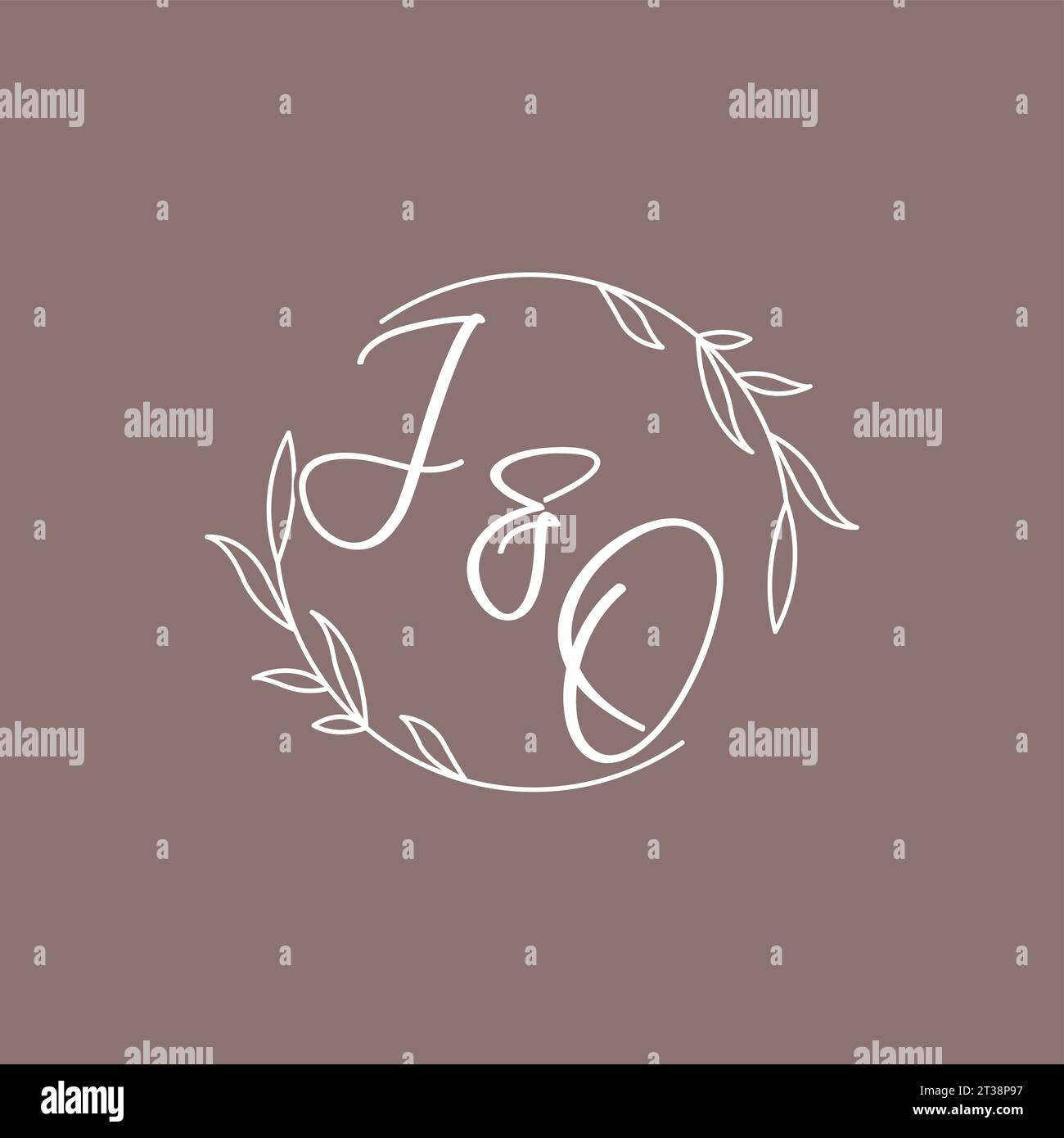JO wedding initials monogram logo ideas vector graphic Stock Vector ...