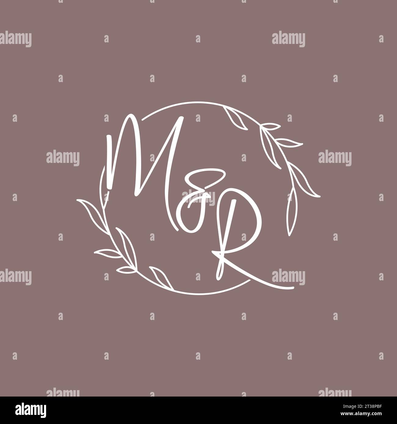 MR wedding initials monogram logo ideas vector graphic Stock Vector ...