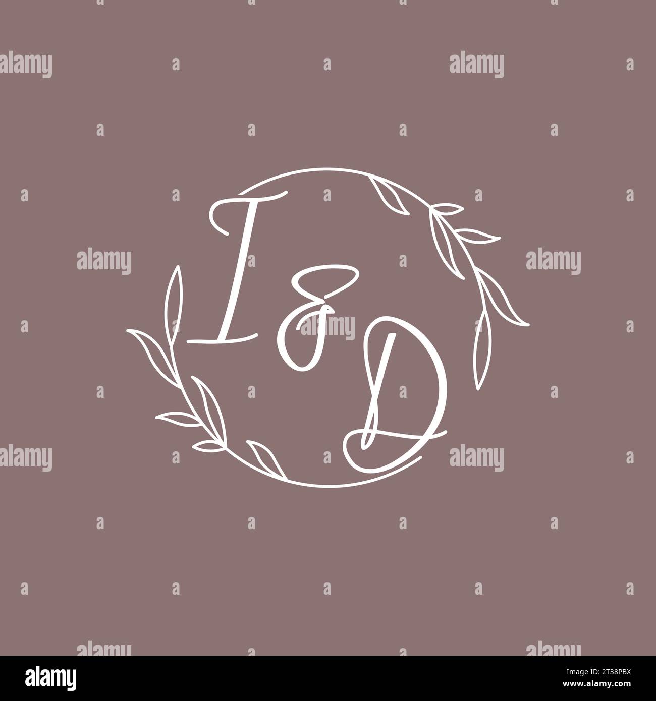 Id initials logo Stock Vector Images - Alamy