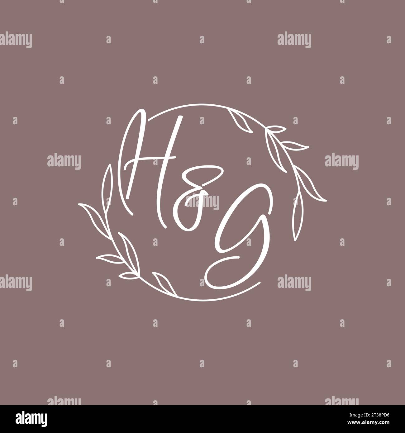HG wedding initials monogram logo ideas vector graphic Stock Vector ...