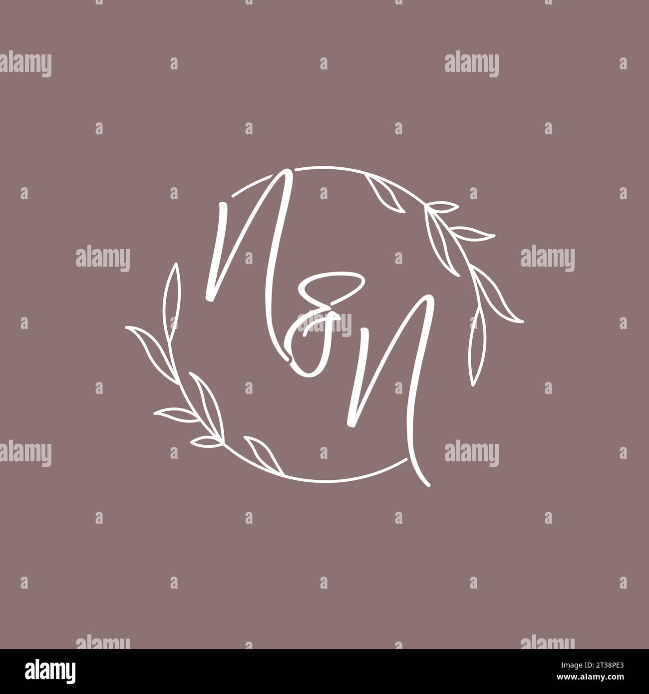 Nn initials logo hi-res stock photography and images - Alamy
