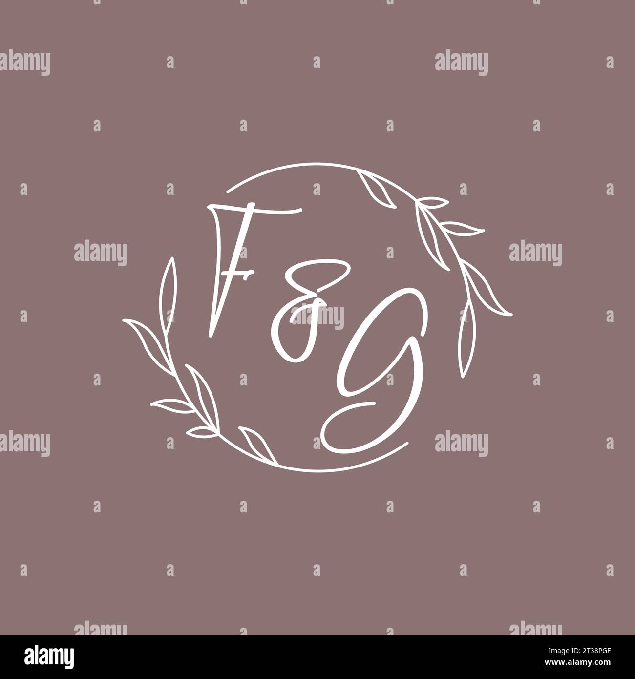 FG wedding initials monogram logo ideas vector graphic Stock Vector ...