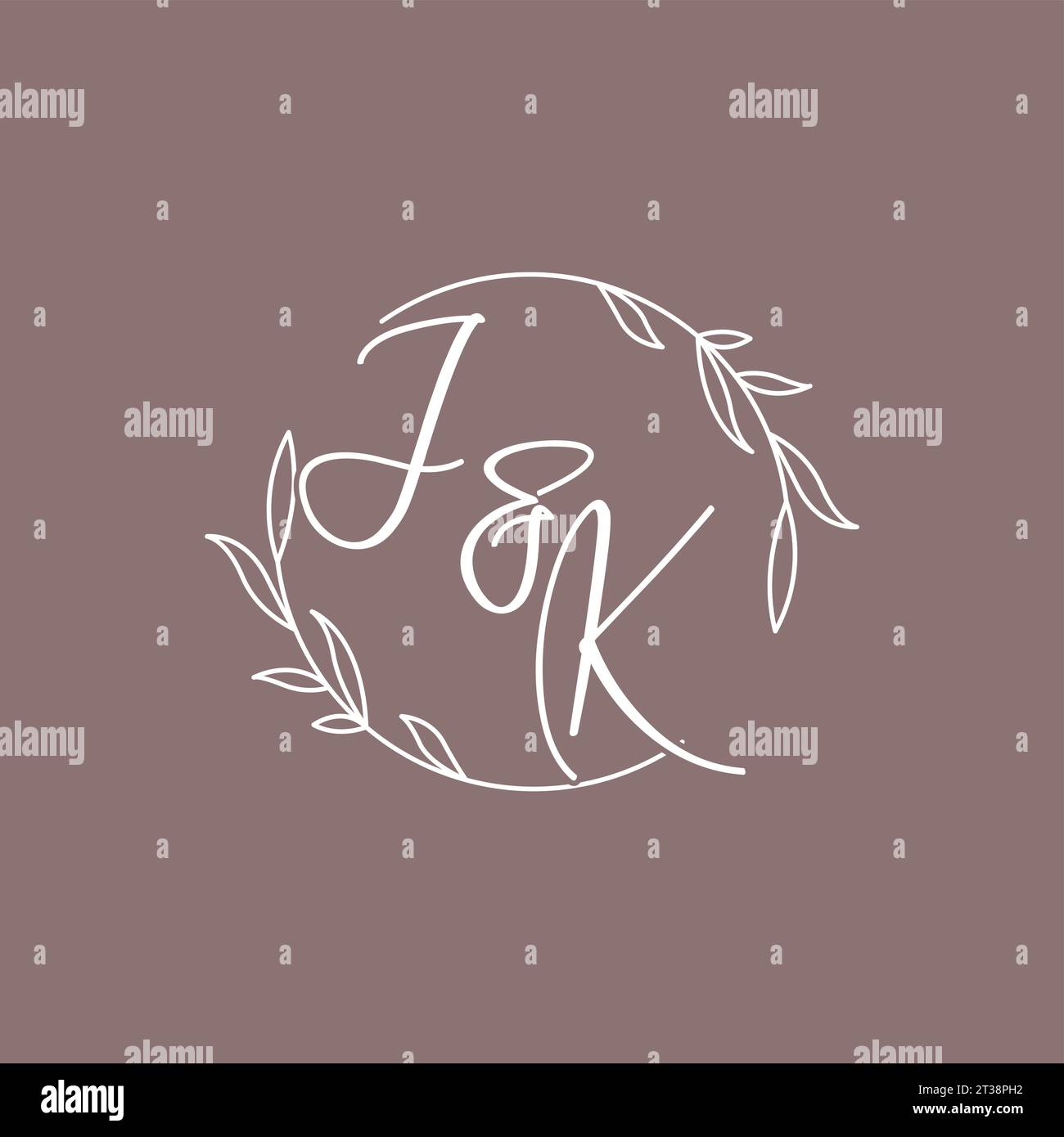 JK wedding initials monogram logo ideas vector graphic Stock Vector ...