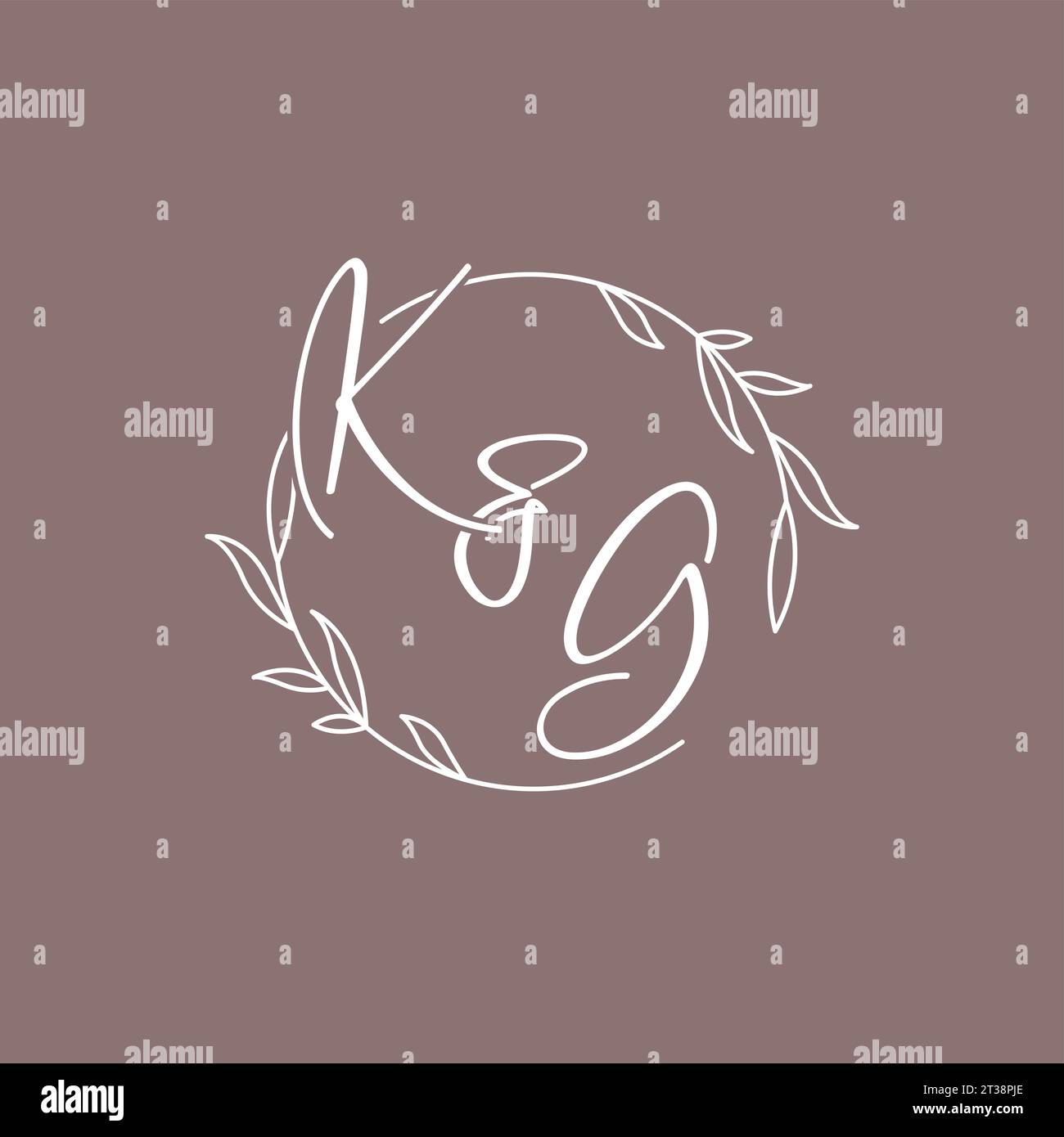 KG wedding initials monogram logo ideas vector graphic Stock Vector ...