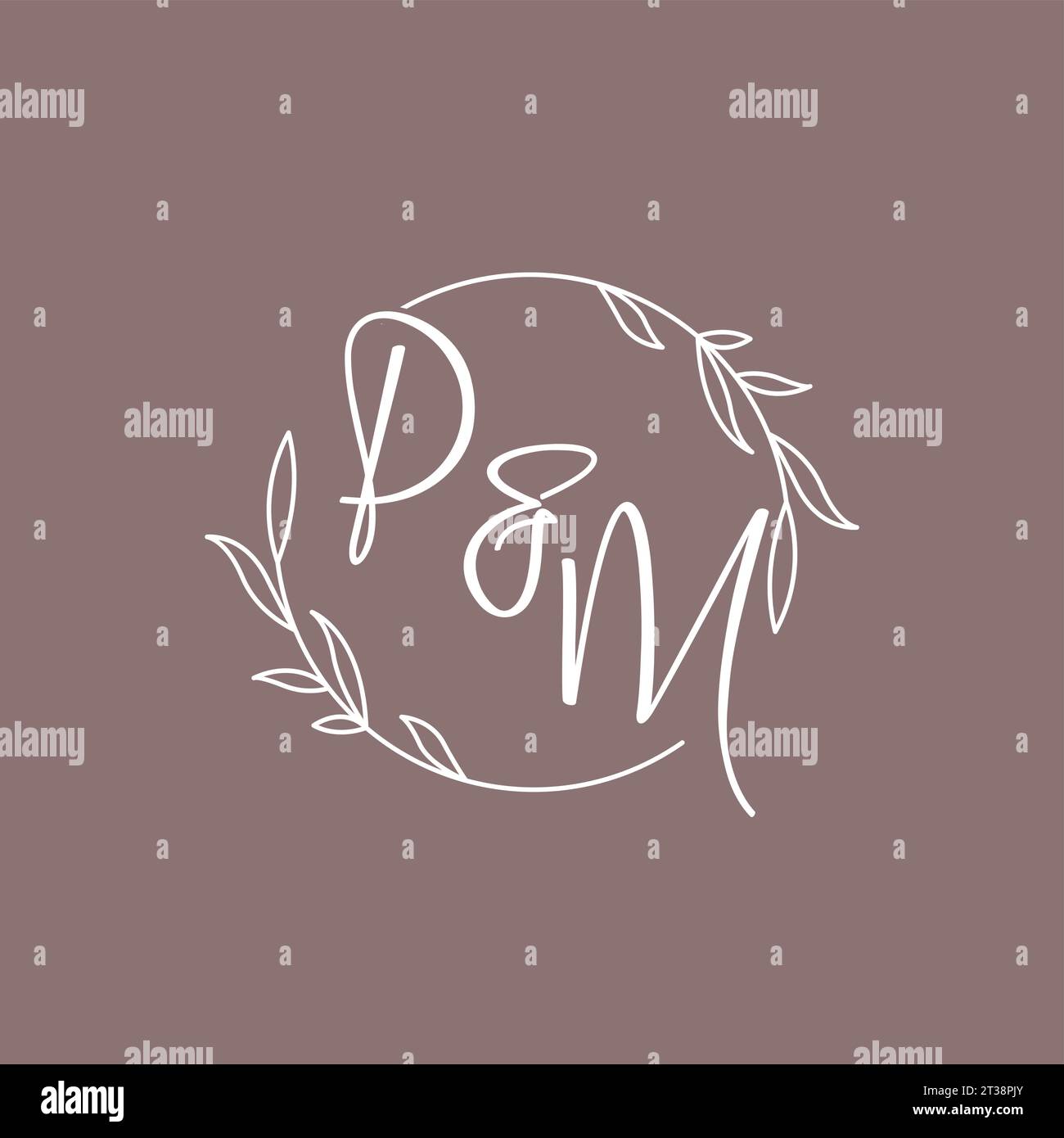 PM wedding initials monogram logo ideas vector graphic Stock Vector ...