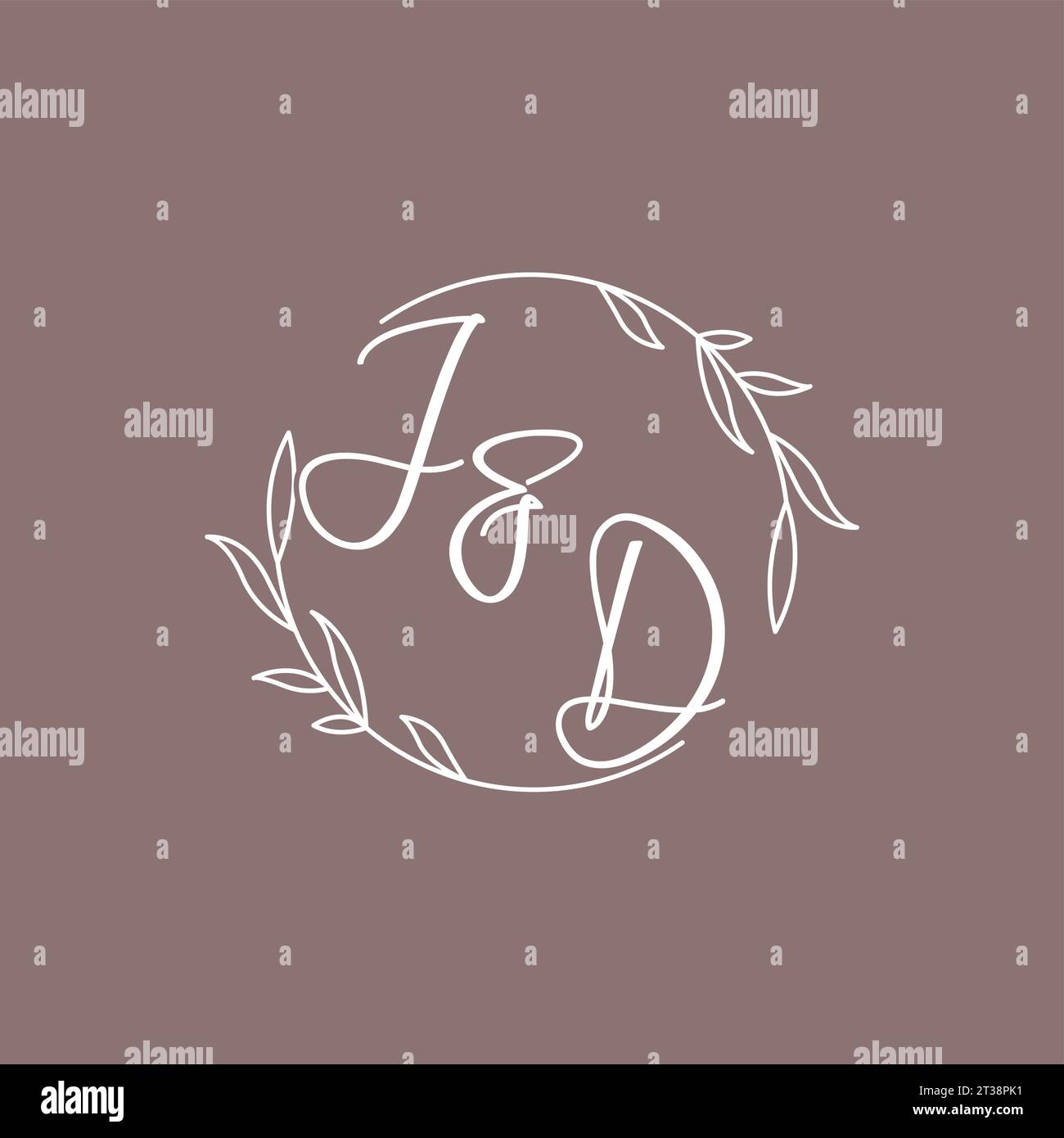 JD wedding initials monogram logo ideas vector graphic Stock Vector ...