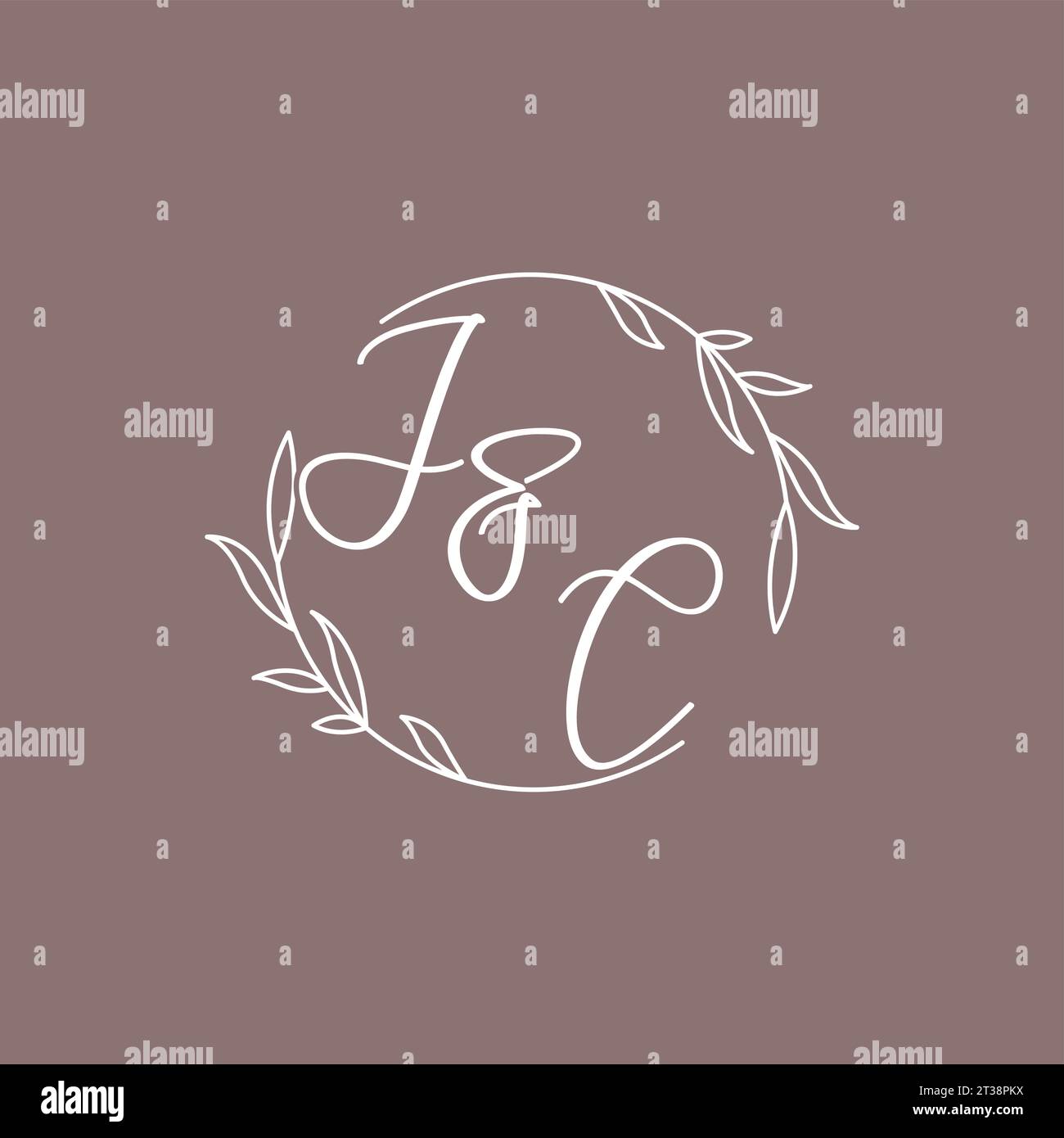 JC wedding initials monogram logo ideas vector graphic Stock Vector ...