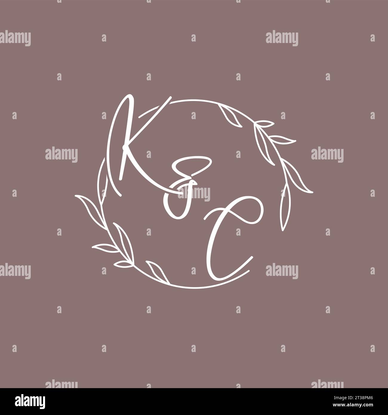 KC wedding initials monogram logo ideas vector graphic Stock Vector Image & Art - Alamy