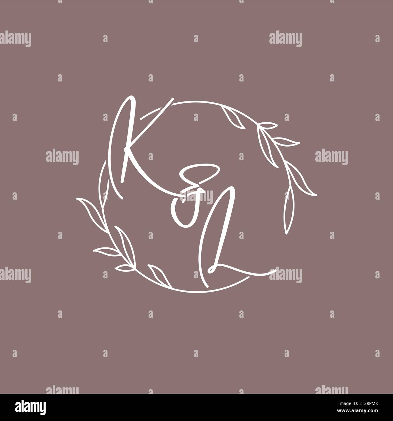 KL wedding initials monogram logo ideas vector graphic Stock Vector ...