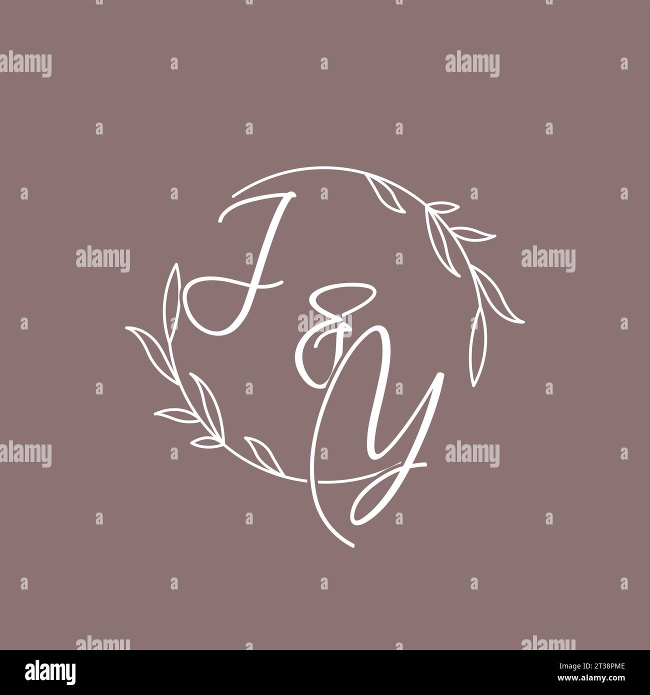 JY wedding initials monogram logo ideas vector graphic Stock Vector ...