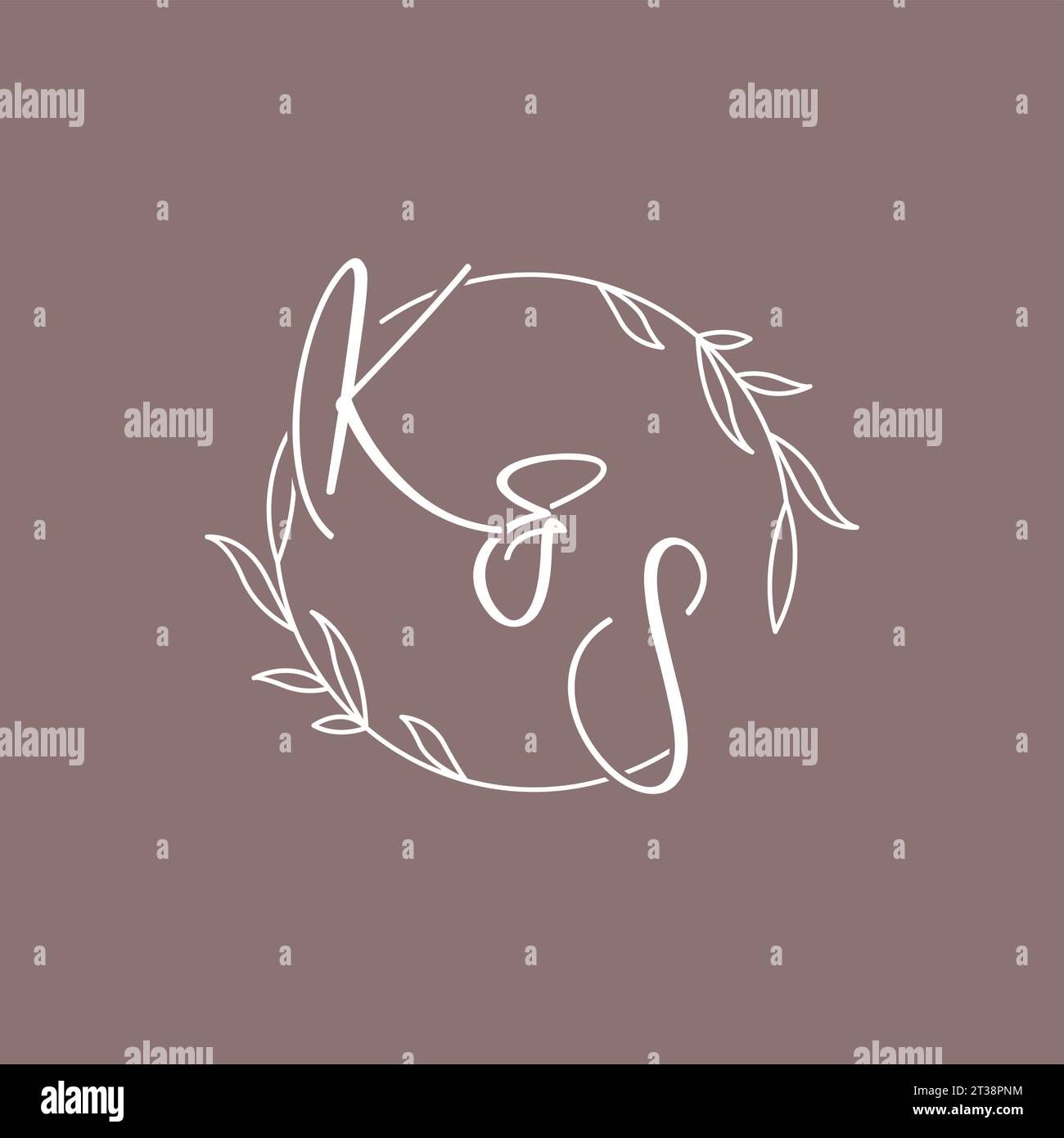 KS wedding initials monogram logo ideas vector graphic Stock Vector ...