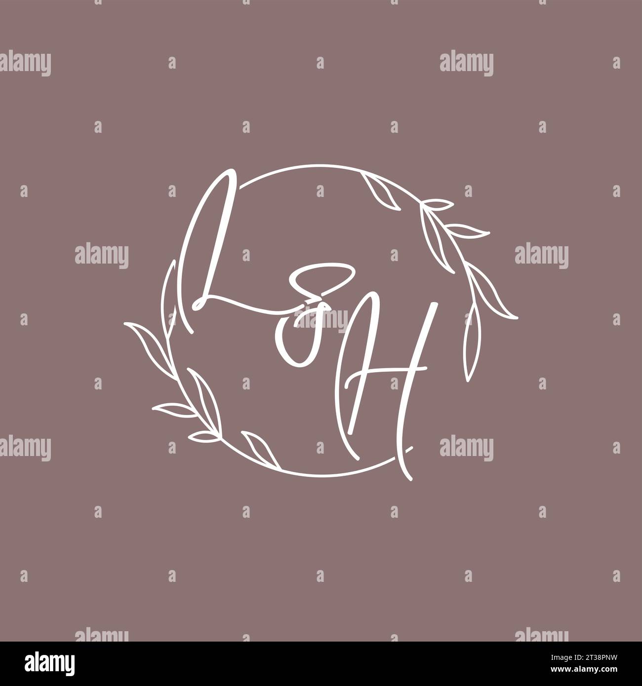 LH wedding initials monogram logo ideas vector graphic Stock Vector ...