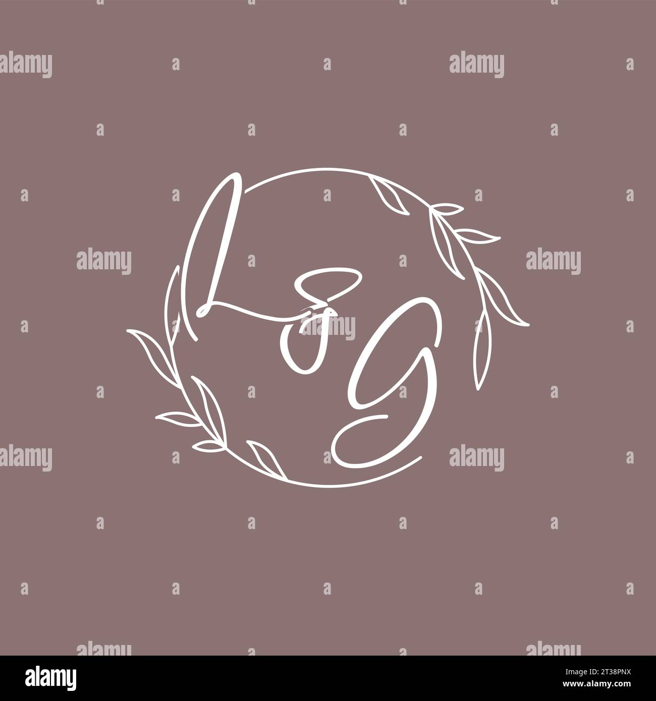 LG wedding initials monogram logo ideas vector graphic Stock Vector ...