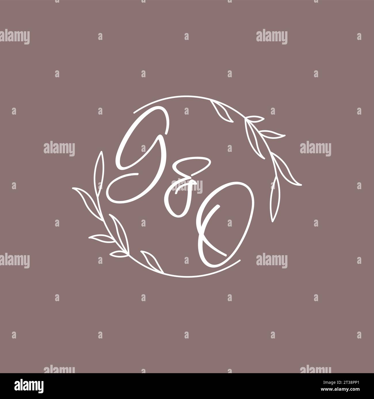 GO wedding initials monogram logo ideas vector graphic Stock Vector ...