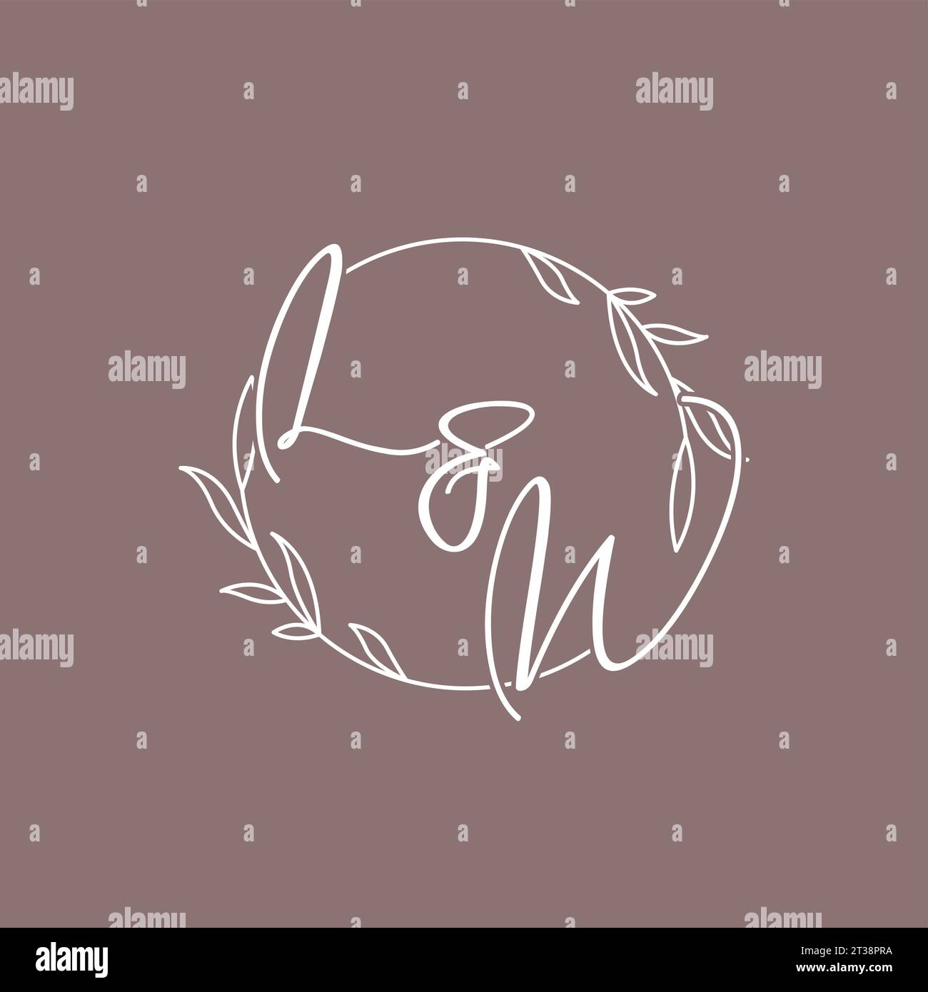 LW wedding initials monogram logo ideas vector graphic Stock Vector ...