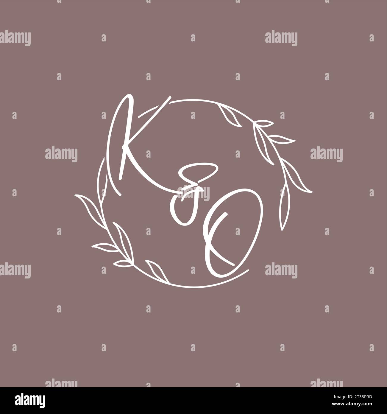 KO wedding initials monogram logo ideas vector graphic Stock Vector ...