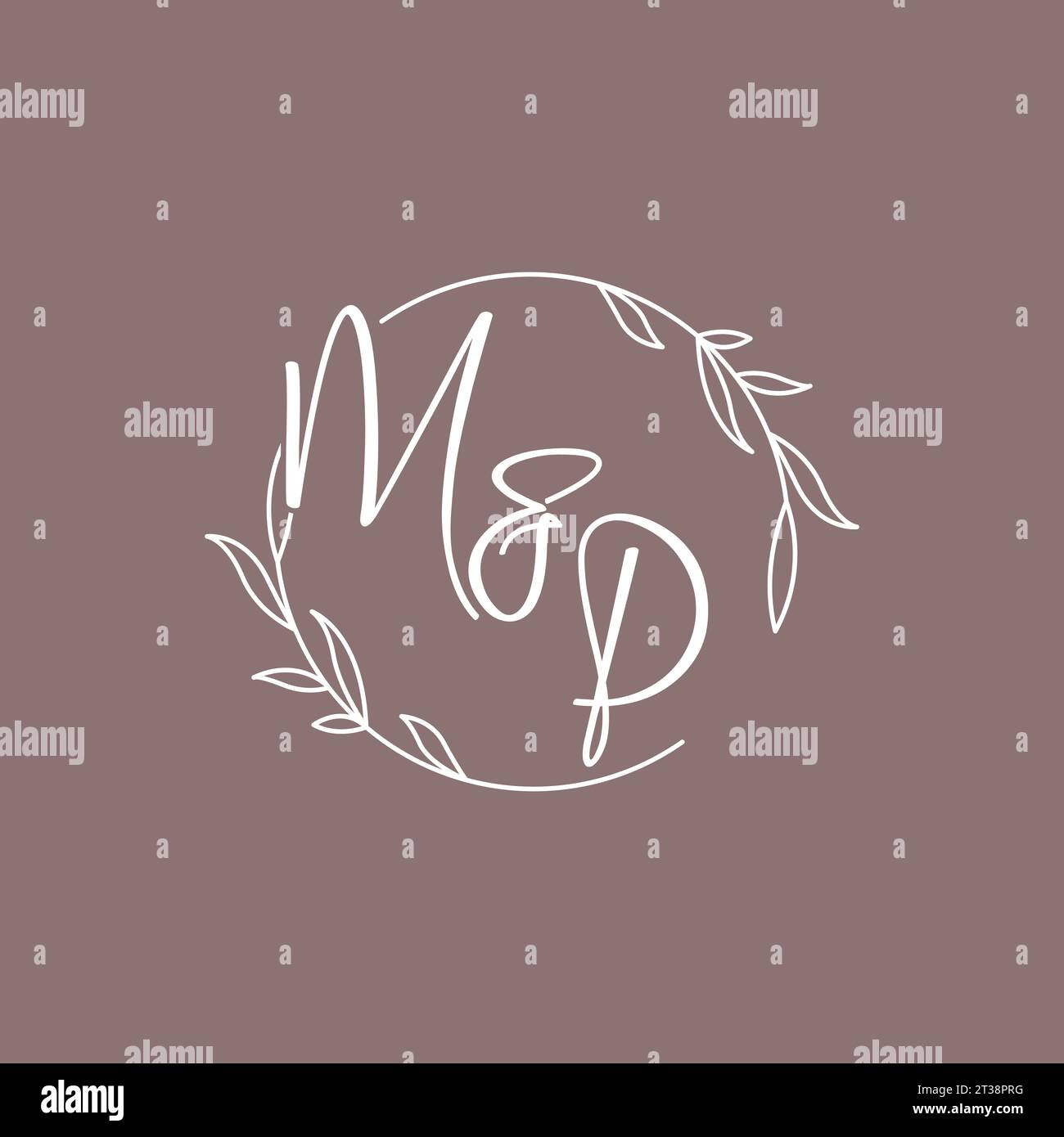 MP wedding initials monogram logo ideas vector graphic Stock Vector ...