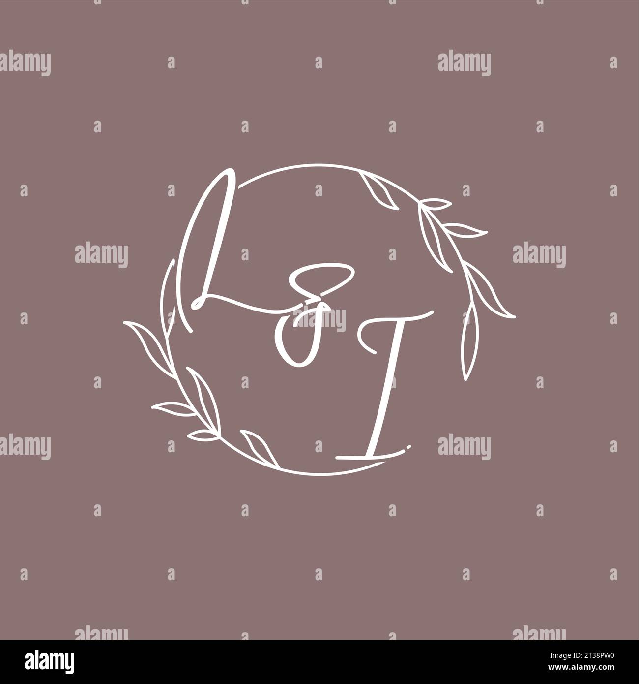 LI wedding initials monogram logo ideas vector graphic Stock Vector ...