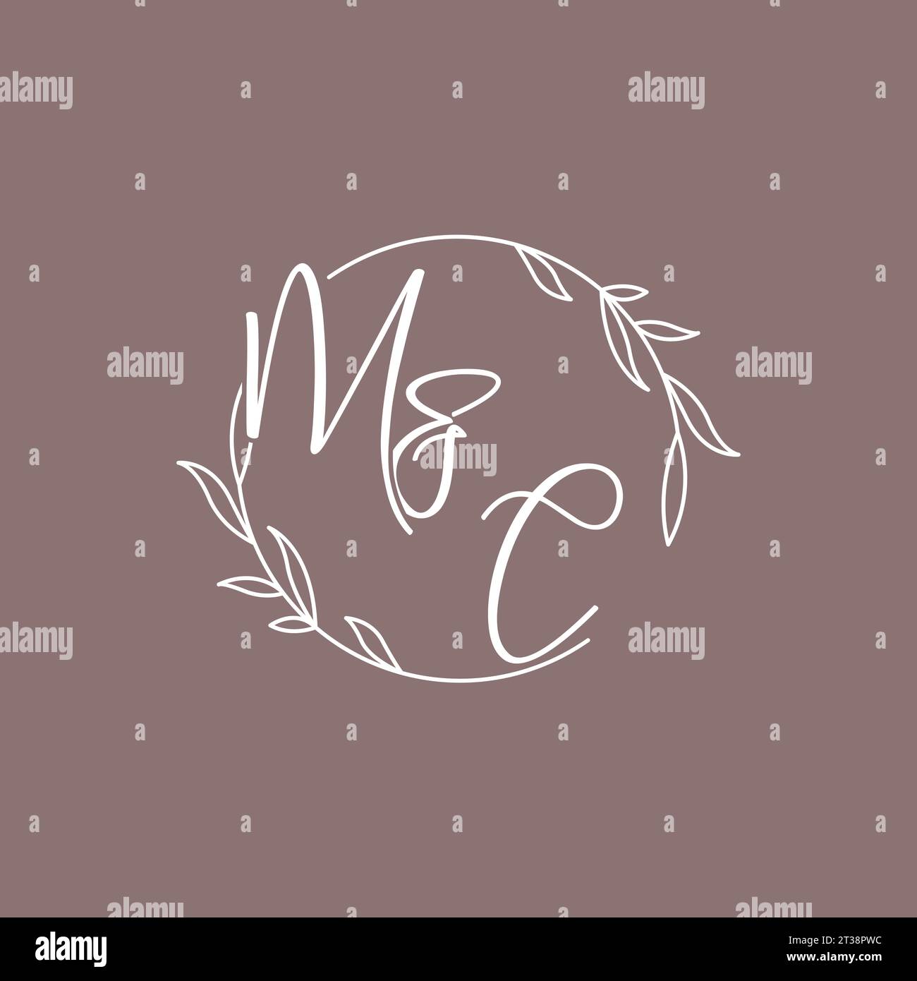 MC wedding initials monogram logo ideas vector graphic Stock Vector ...