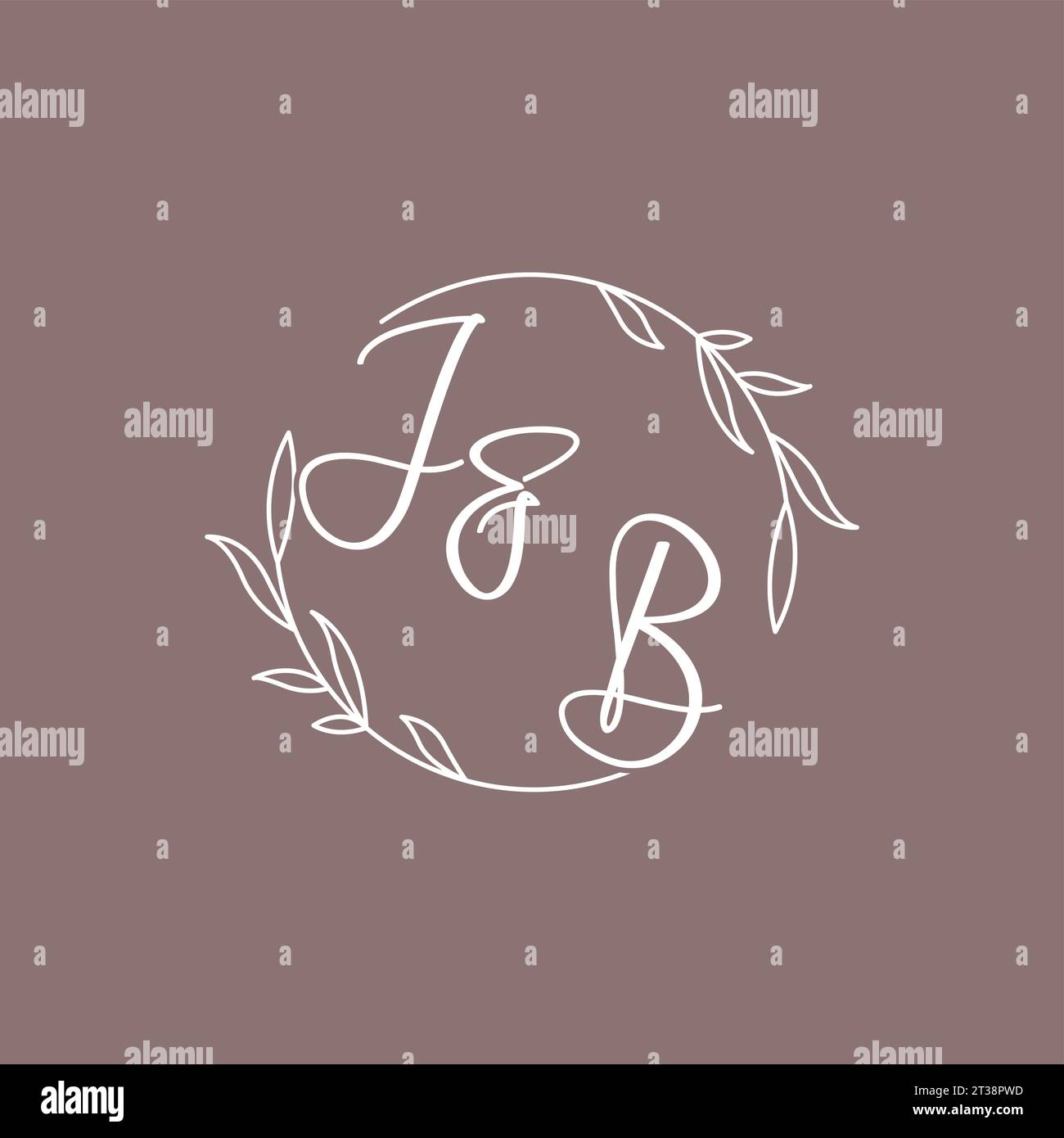 JB wedding initials monogram logo ideas vector graphic Stock Vector ...