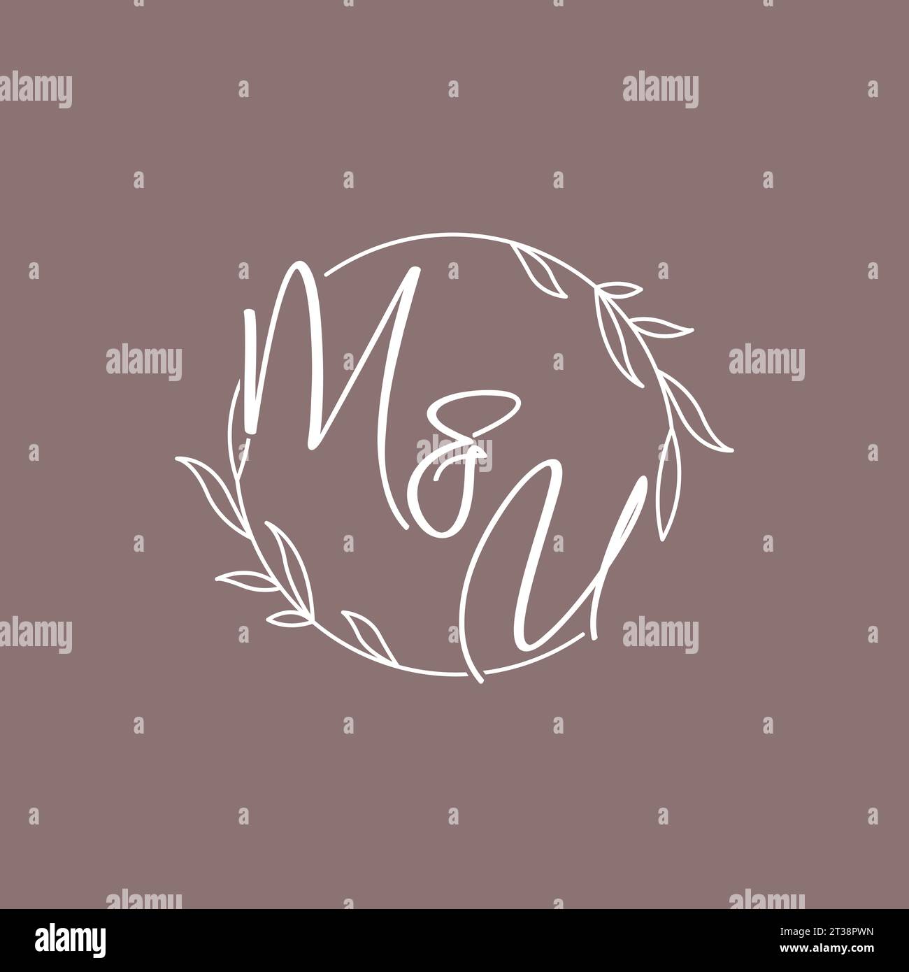 MU wedding initials monogram logo ideas vector graphic Stock Vector ...