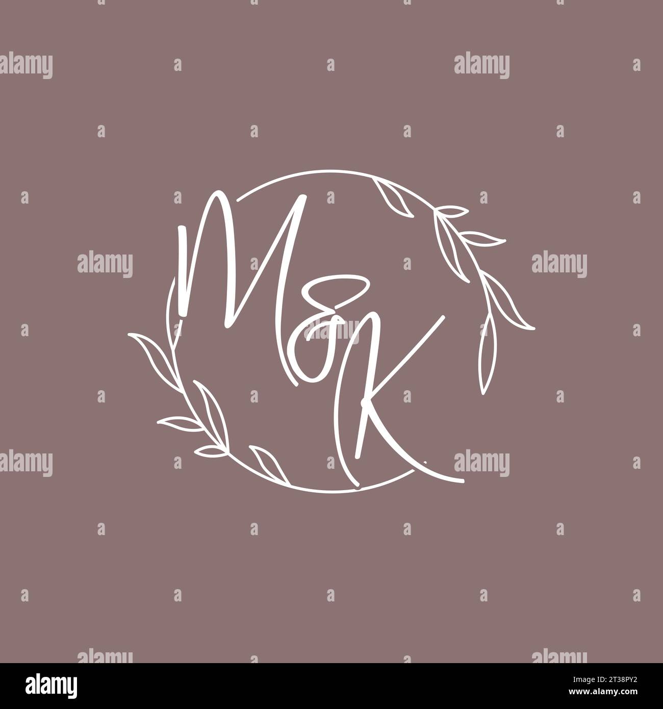 MK wedding initials monogram logo ideas vector graphic Stock Vector Image & Art - Alamy