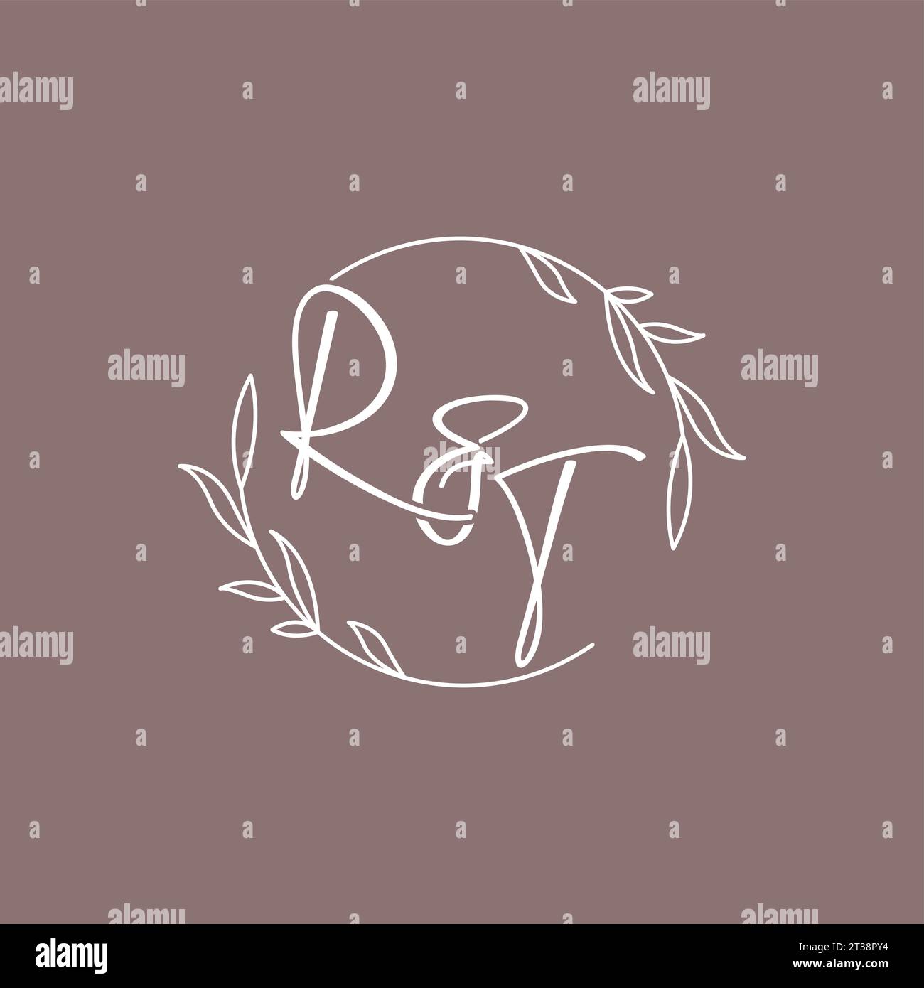 RT wedding initials monogram logo ideas vector graphic Stock Vector ...