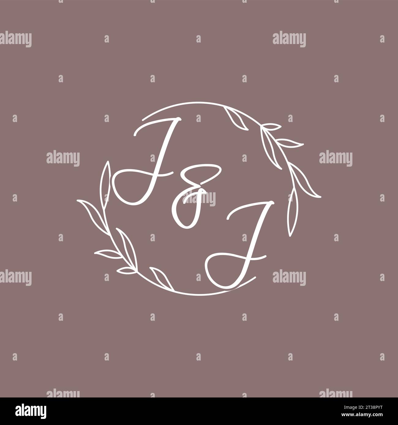 JJ wedding initials monogram logo ideas vector graphic Stock Vector ...