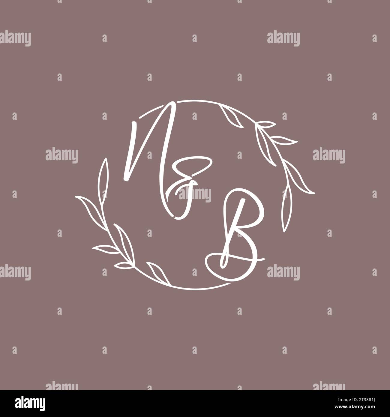 NB wedding initials monogram logo ideas vector graphic Stock Vector ...