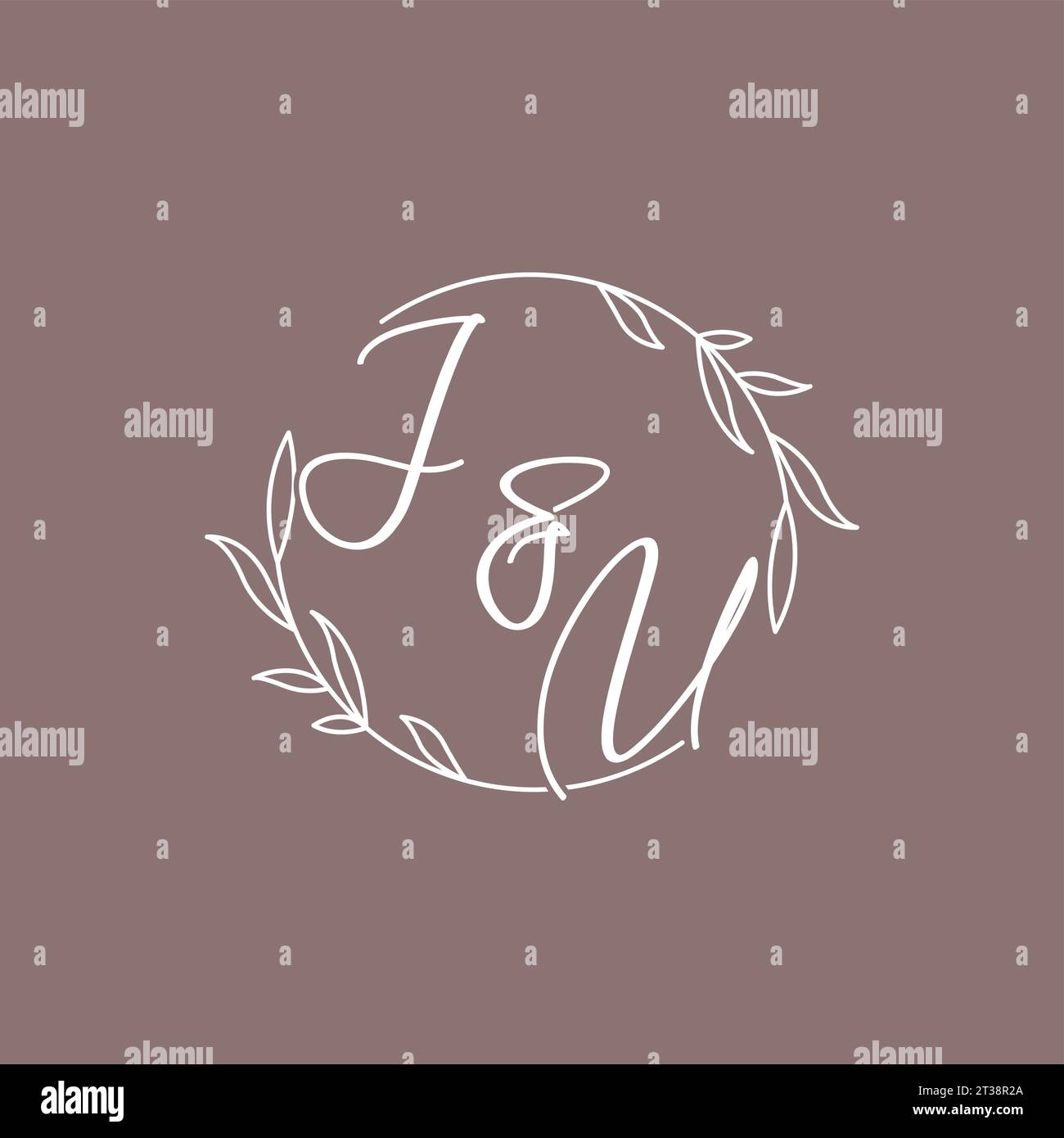 JU wedding initials monogram logo ideas vector graphic Stock Vector ...