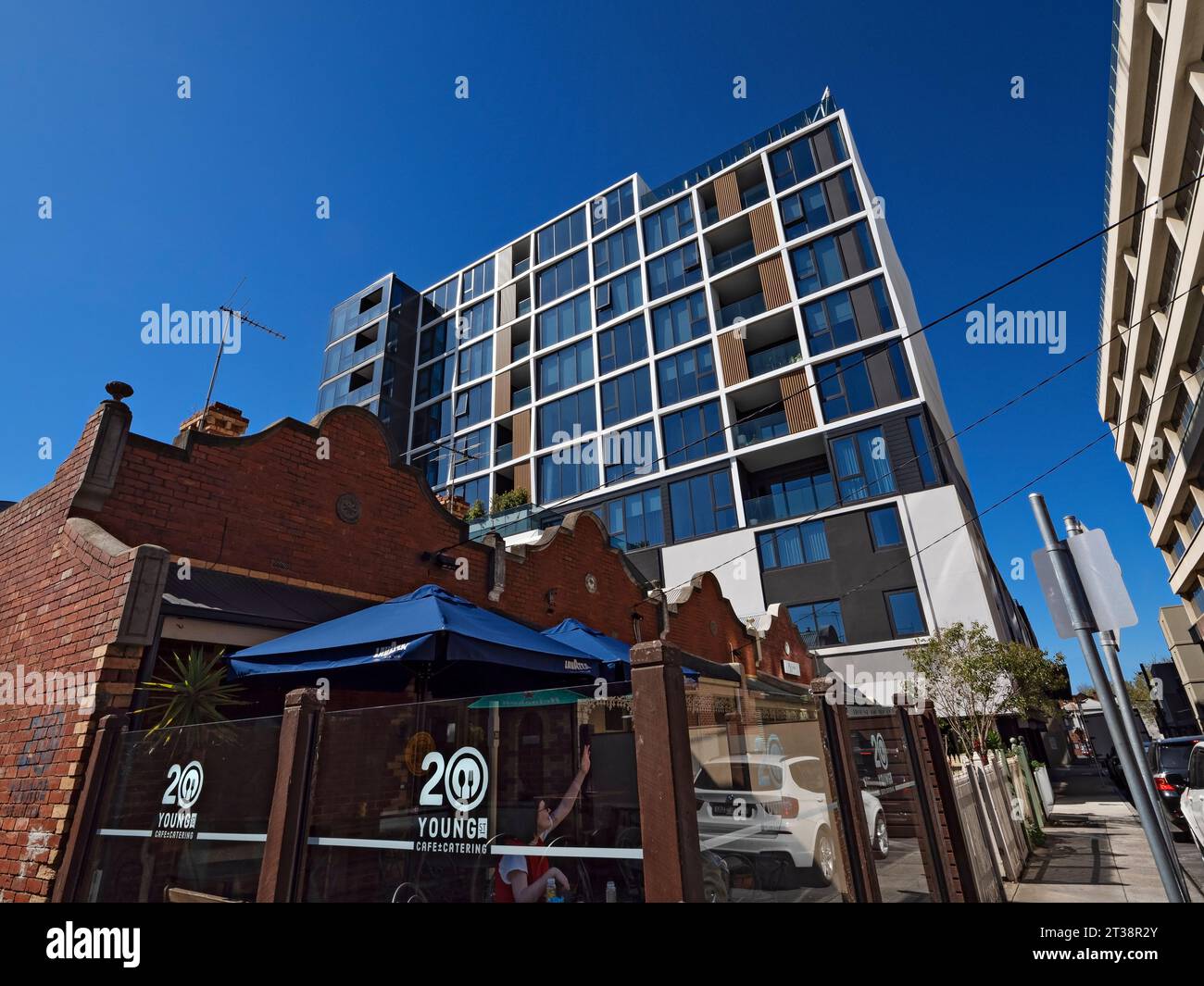 Melbourne Australia / Cafe dining in Young Street; Moonee Ponds.The ...