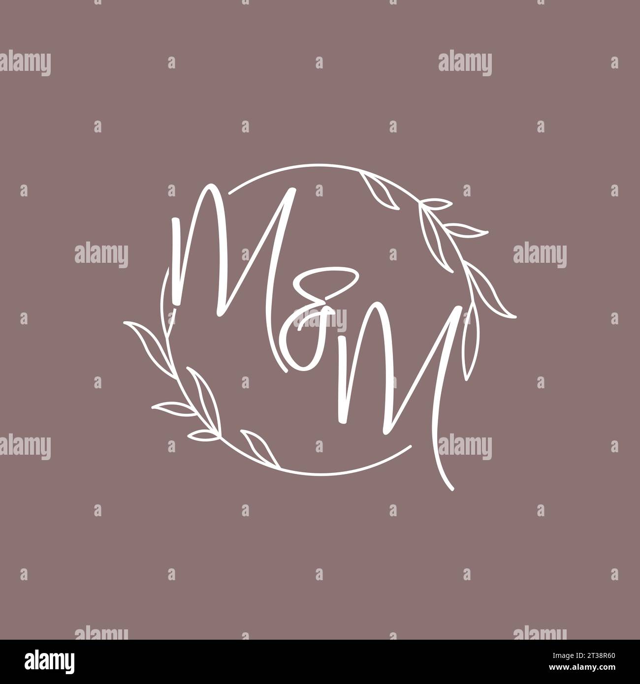 MM wedding initials monogram logo ideas vector graphic Stock Vector ...