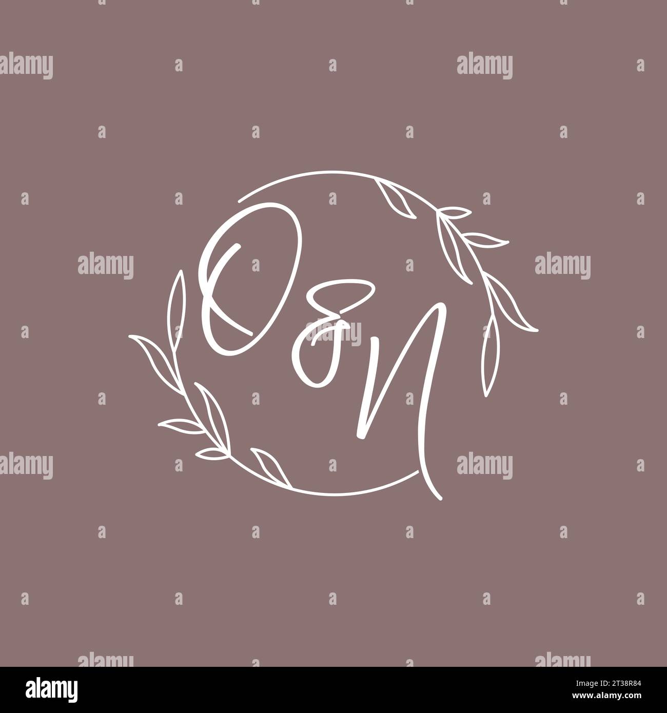 ON wedding initials monogram logo ideas vector graphic Stock Vector ...