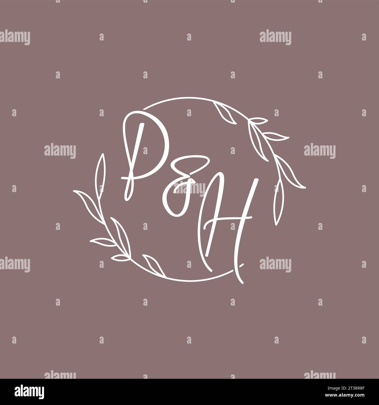 Ph initials logo hi-res stock photography and images - Alamy