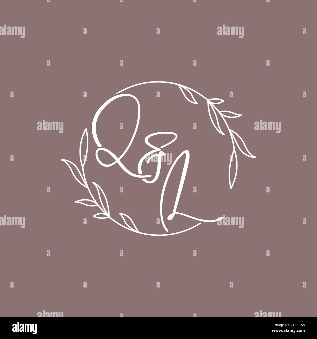 QL wedding initials monogram logo ideas vector graphic Stock Vector ...