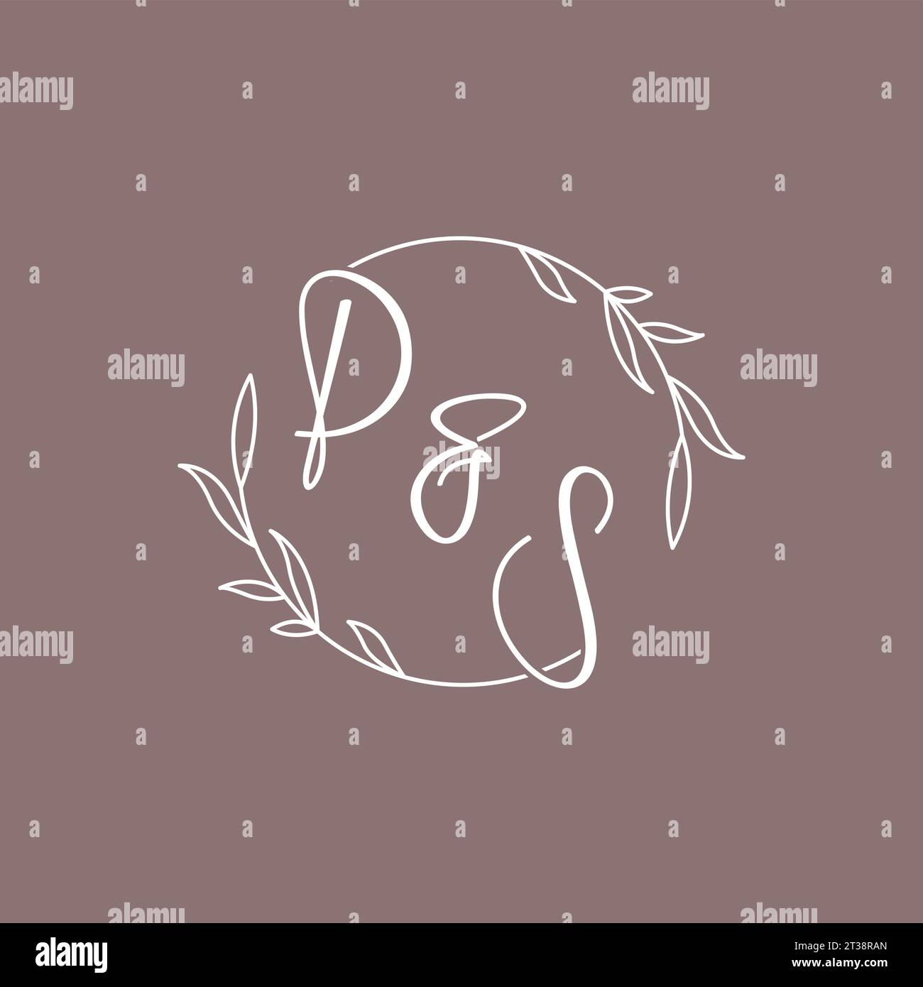 PS wedding initials monogram logo ideas vector graphic Stock Vector ...