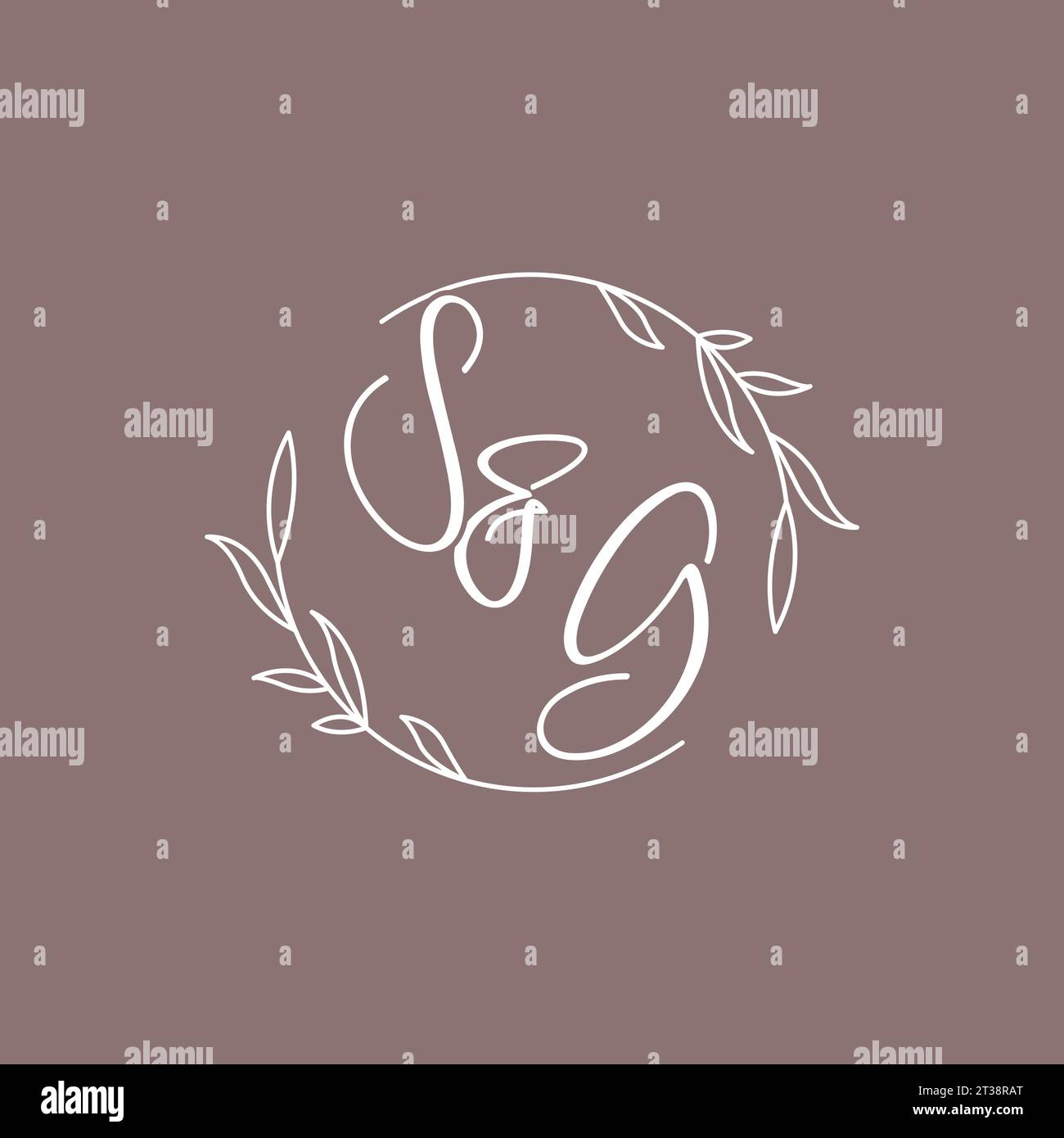 Sg initials logo hi-res stock photography and images - Alamy