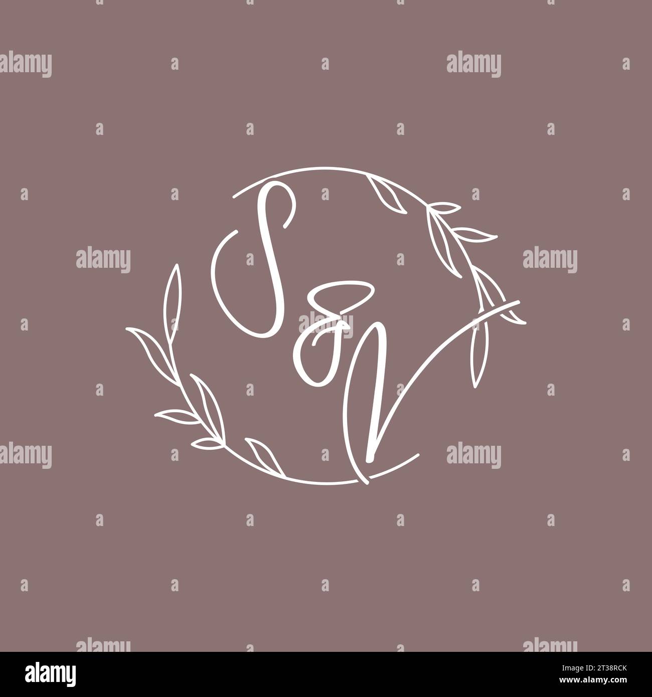 SV wedding initials monogram logo ideas vector graphic Stock Vector Image & Art - Alamy