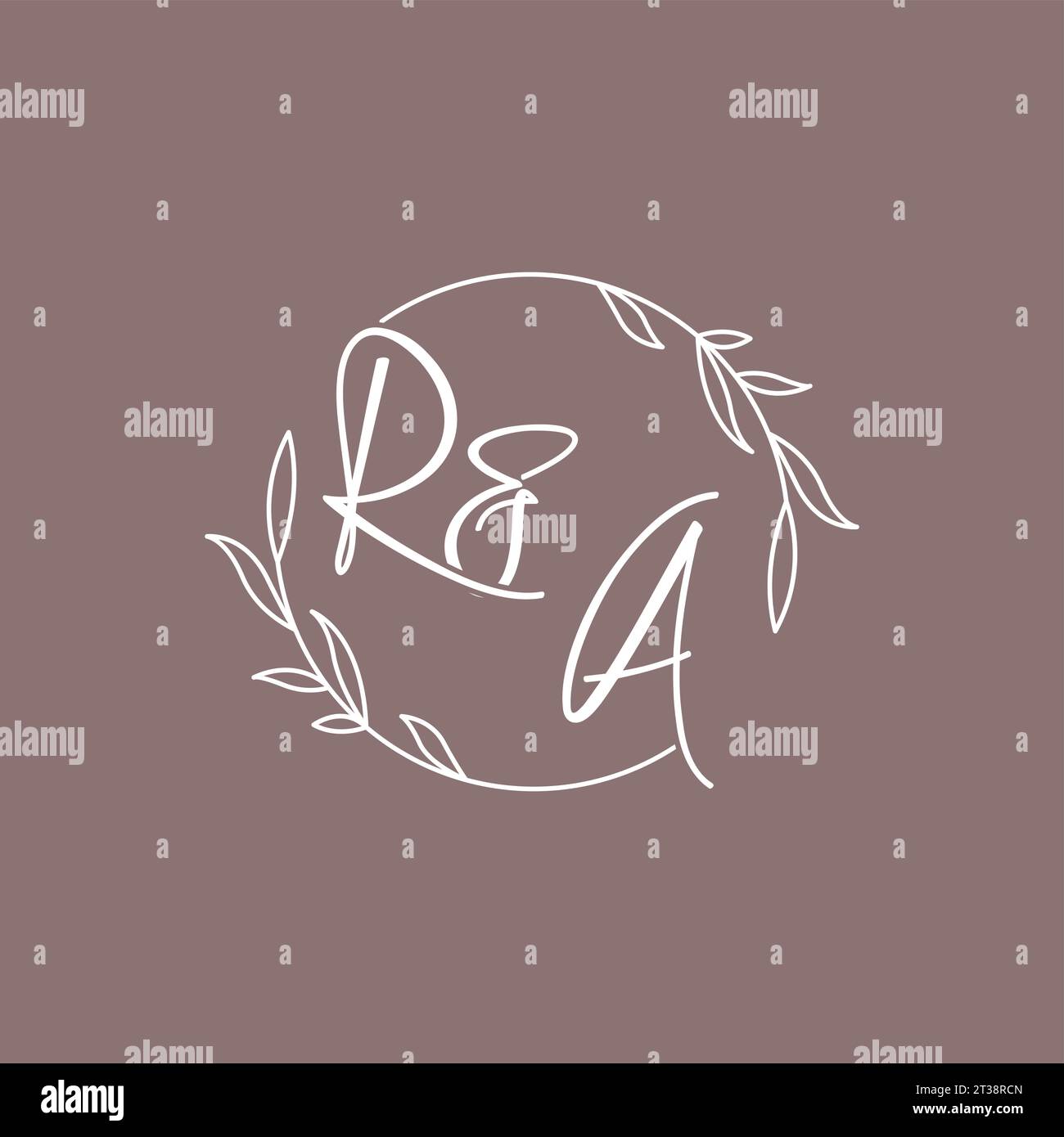 Ra initials logo hi-res stock photography and images - Alamy