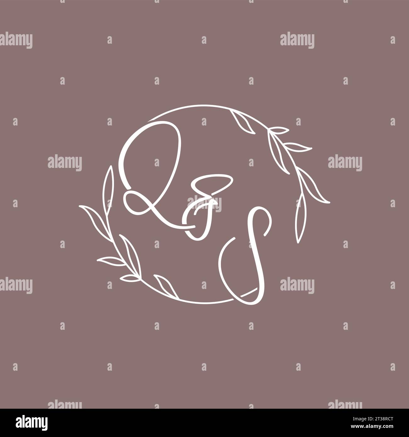 Qs initials logo hi-res stock photography and images - Alamy