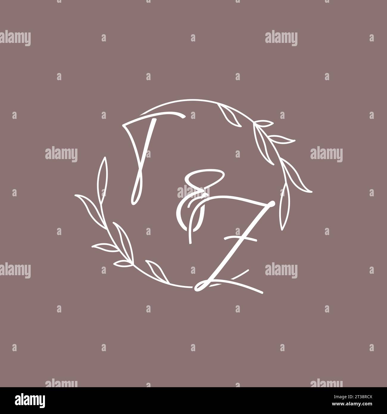 TZ wedding initials monogram logo ideas vector graphic Stock Vector ...