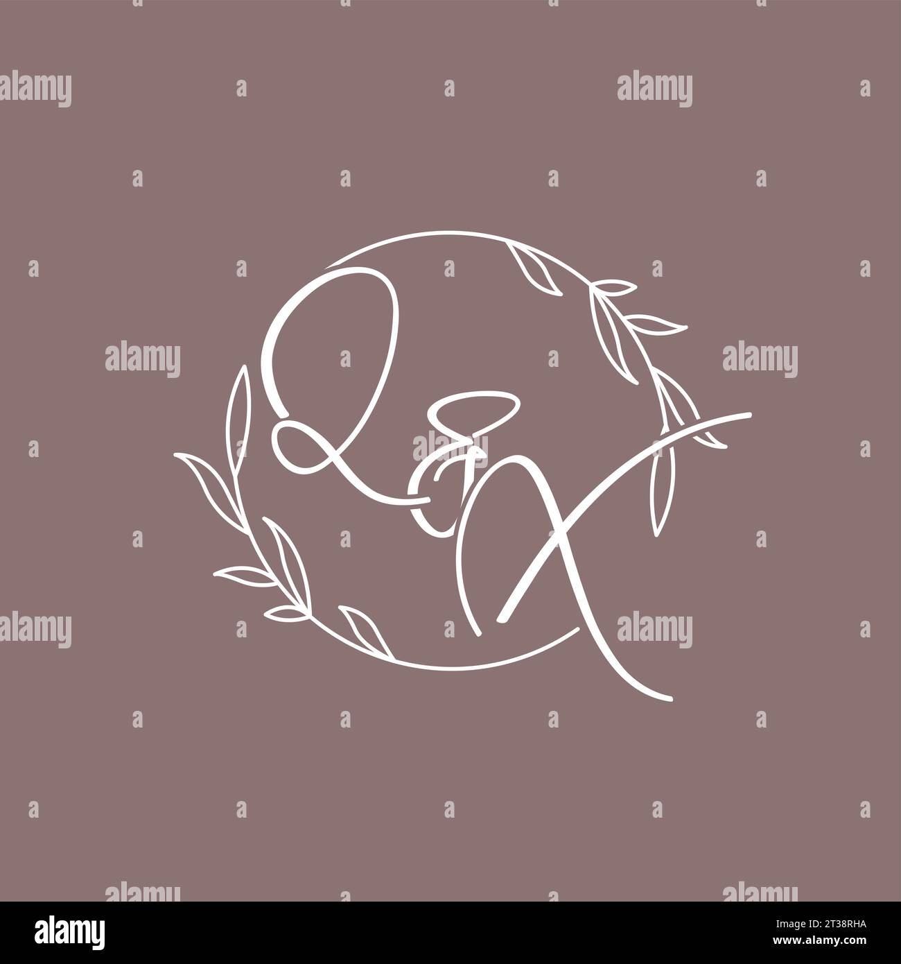 QX wedding initials monogram logo ideas vector graphic Stock Vector ...
