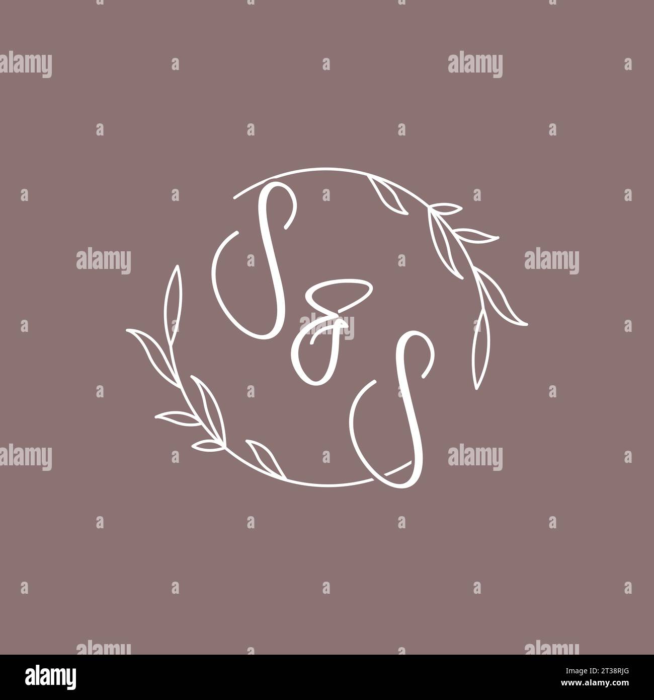SS wedding initials monogram logo ideas vector graphic Stock Vector ...