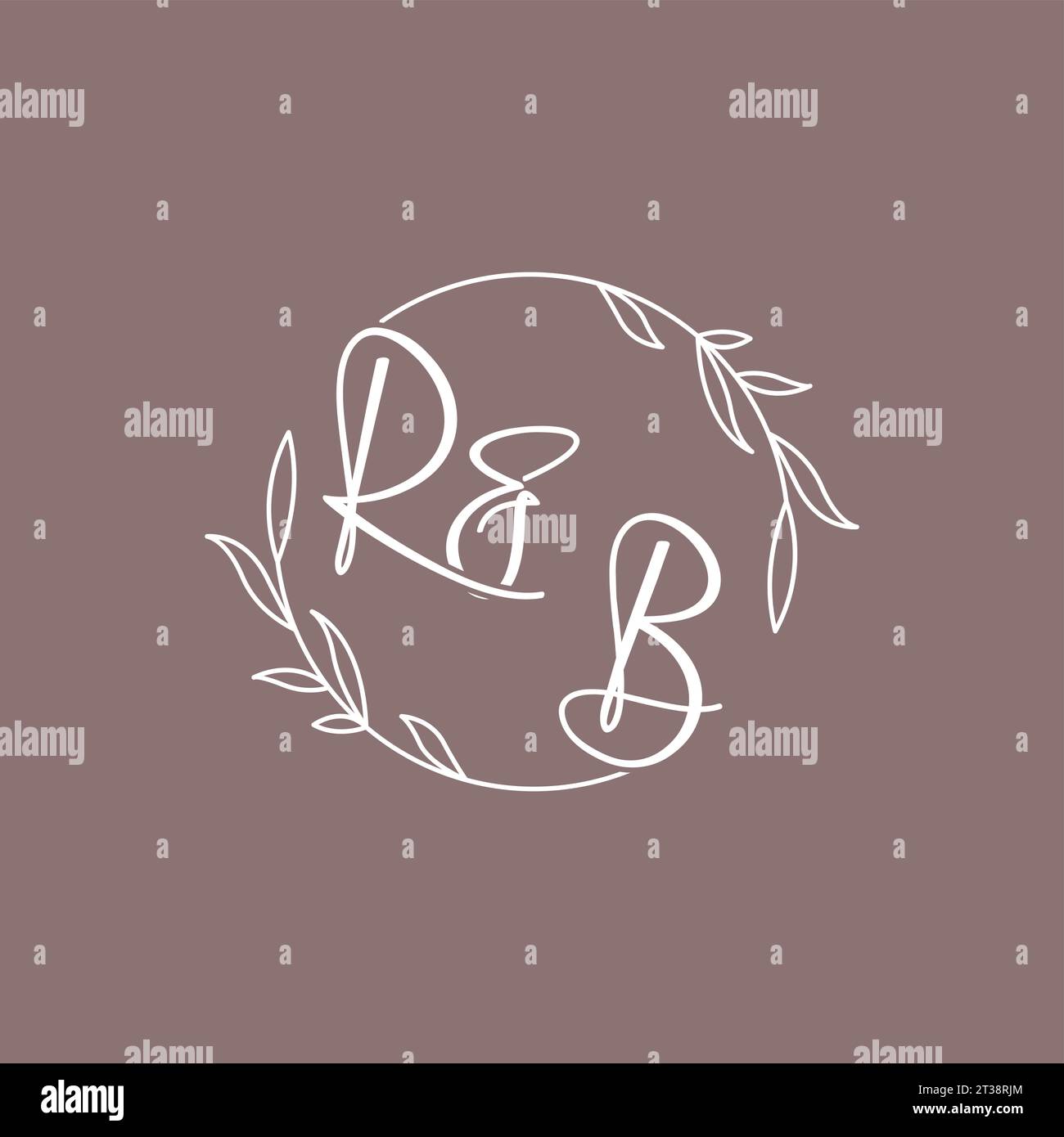 RB wedding initials monogram logo ideas vector graphic Stock Vector Image & Art - Alamy