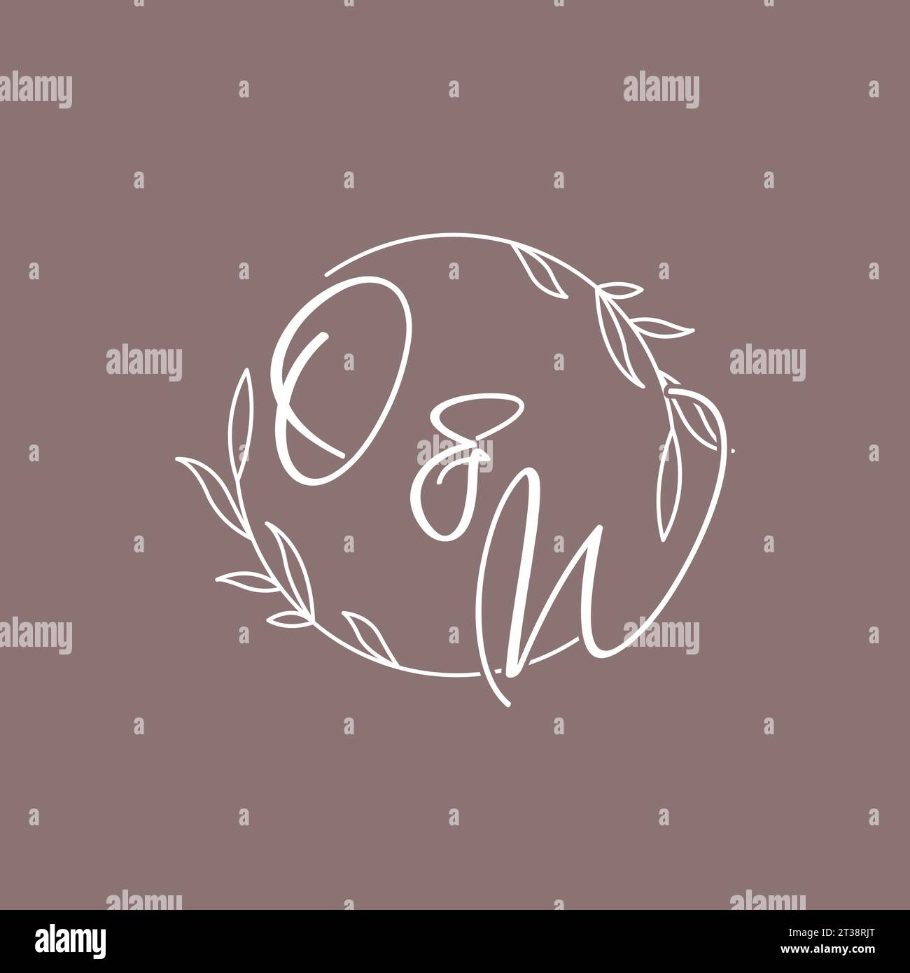 OW wedding initials monogram logo ideas vector graphic Stock Vector Image & Art - Alamy