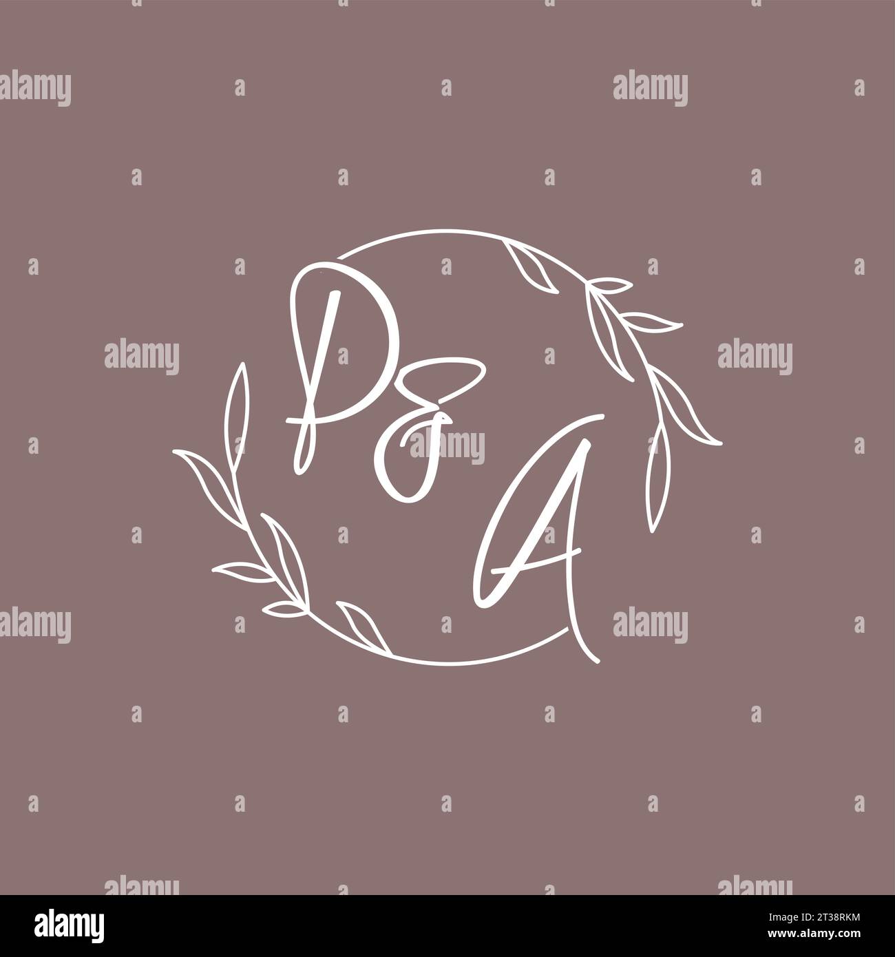 PA wedding initials monogram logo ideas vector graphic Stock Vector ...
