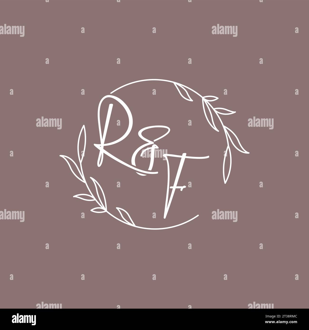 RF wedding initials monogram logo ideas vector graphic Stock Vector ...
