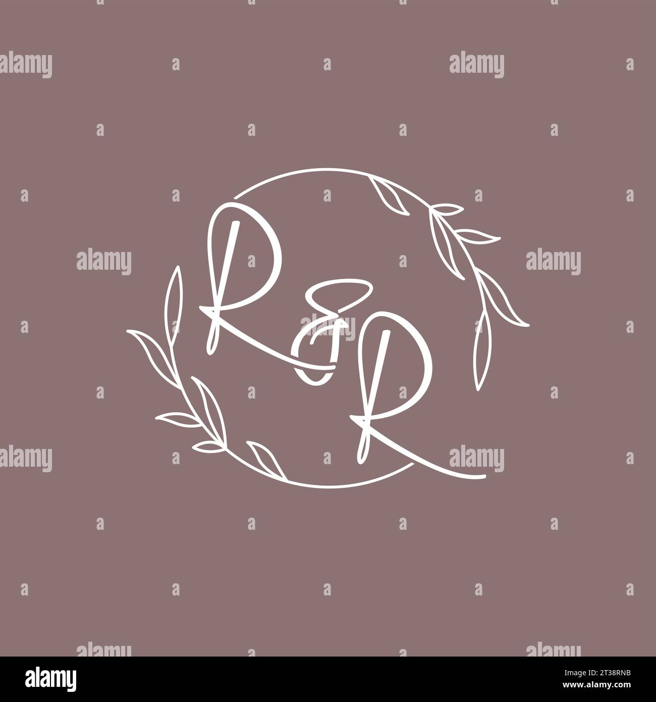 RR wedding initials monogram logo ideas vector graphic Stock Vector ...